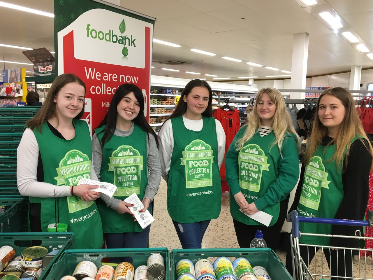 Pencoed Comprehensive Volunteers – Thank You! | Bridgend Foodbank