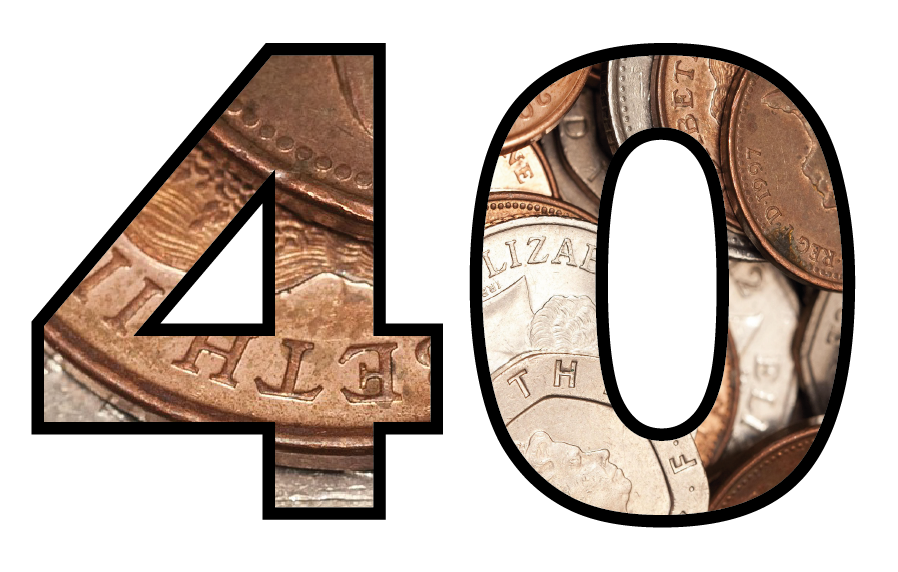 Take part in our 40 for 40 challenge this Lent | Bridgend Foodbank